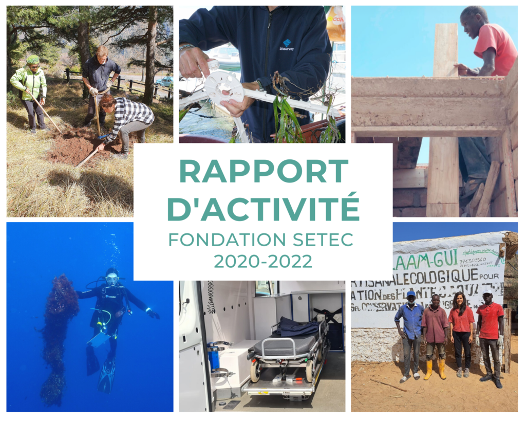 Fondation setec : Le Rapport d'activité 2020-2022 - Setec Fondation